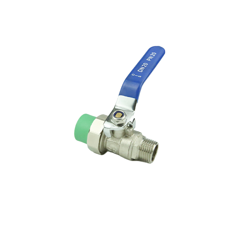 PPR Male End Brass Ball Valve | OEM Single-Side Thread Valve | DESO