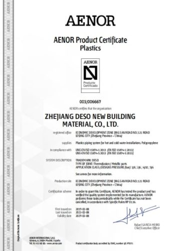 Standard PPR Pipe Supplier | ISO Certified OEM Support | DESO